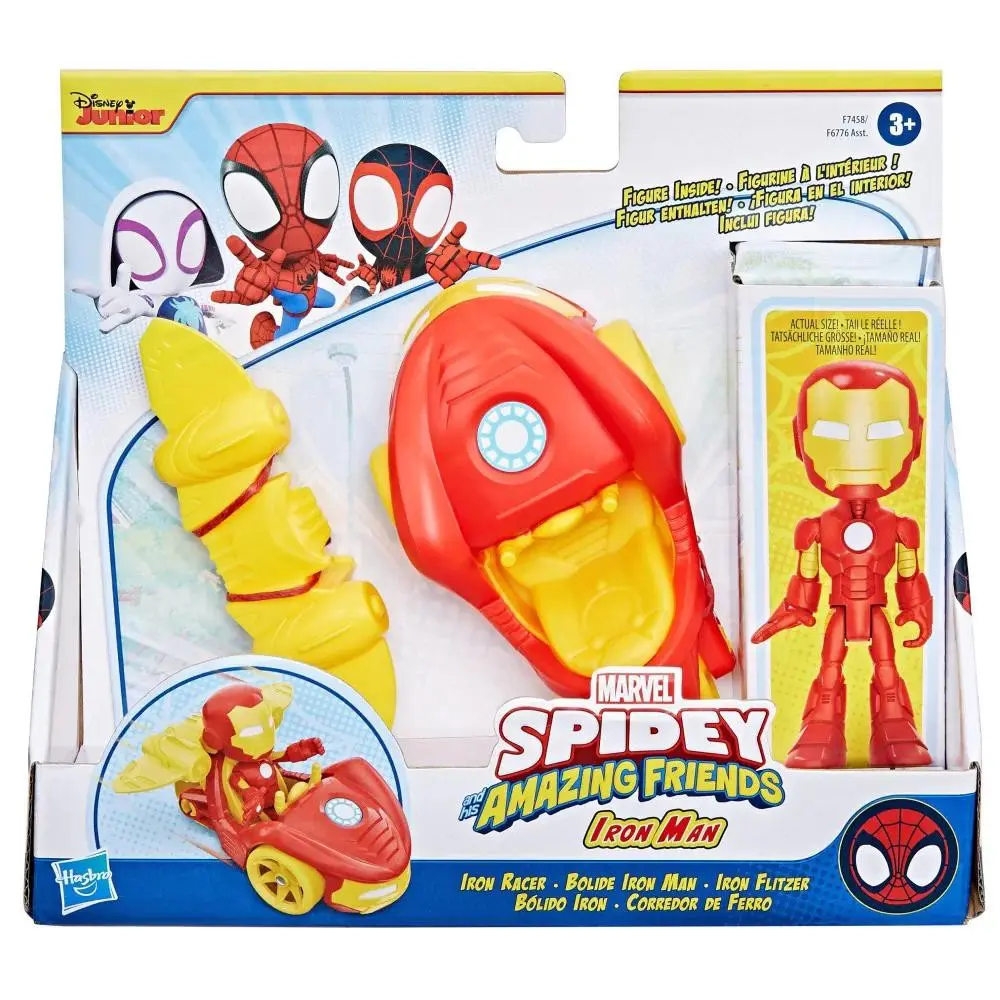 Spidey Amazing Friends Iron Man Iron Racer - Spiderman - Leksaksaffären ...
