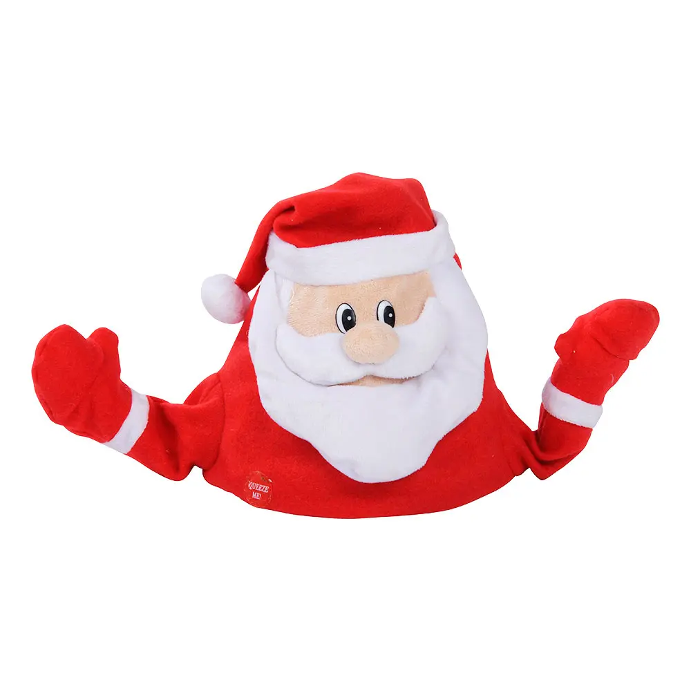Hatt med Animerad Tomte - One size - Halloweenbutiken